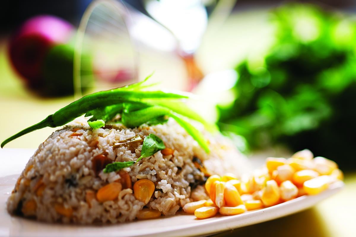 Methi-Corn Pulav - Give your boring lunch or dinner a new test.