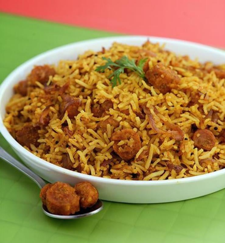 राइस कॉर्नर: राजस्थानी गट्टे का पुलाव (Rice Corner: Rajasthani Gatte ka ...