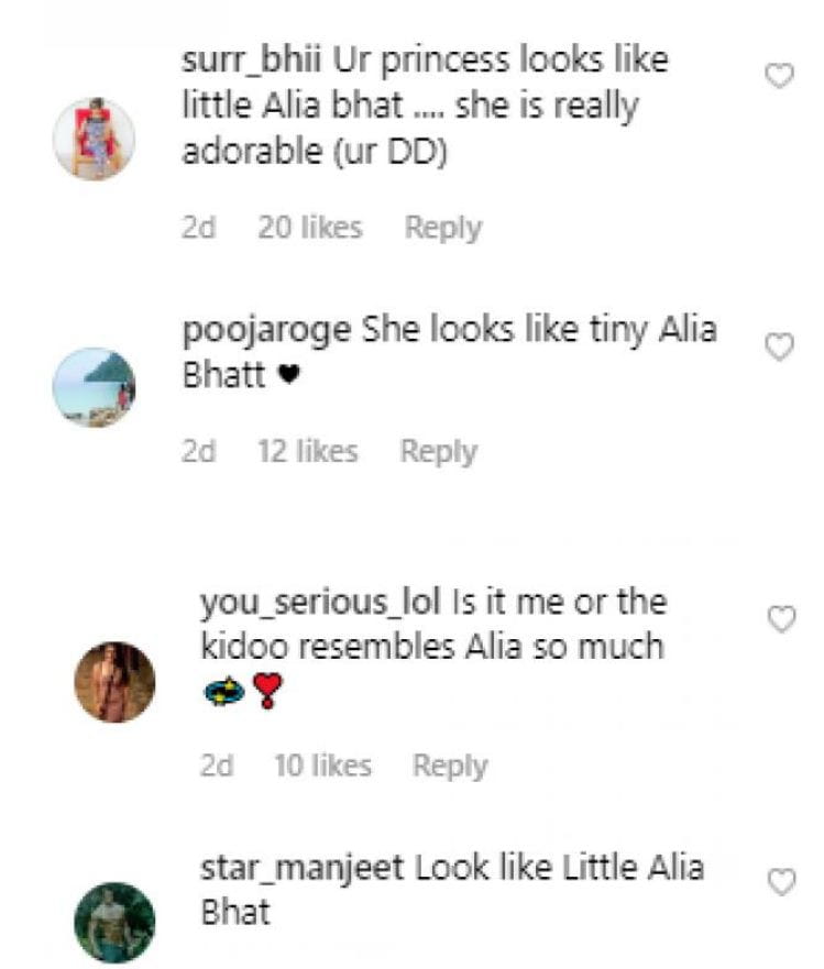 आलिया के हमशक्ल की पिक सोशल मीडिया पर छाई (Shruti Seth's Daughter Alina ...